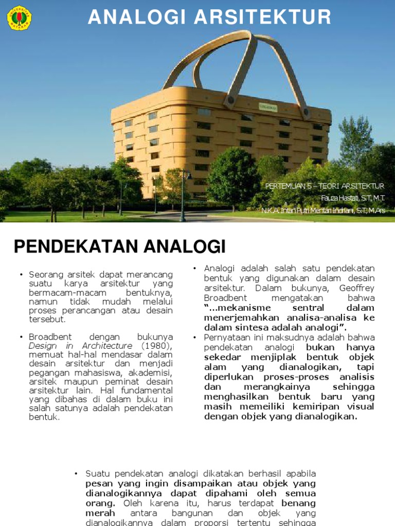 M5 - Analogi Arsitektur | PDF