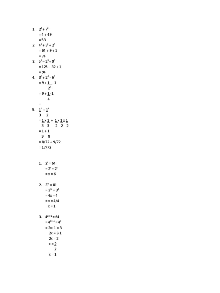 Math Problem Solutions | PDF