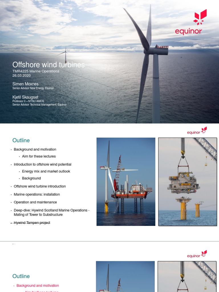 Offshore Wind Turbines: Marine Operations Guide | PDF | Wind Power ...