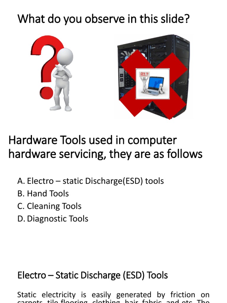TLE 10 Week 2 - Use of Hand Tools and Equipment in Computer | PDF ...