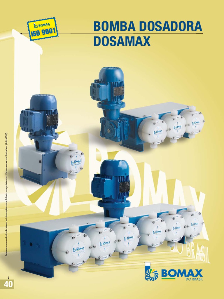 Bomba Dosadora Dosamax | PDF | Bomba | Engenharia Mecânica