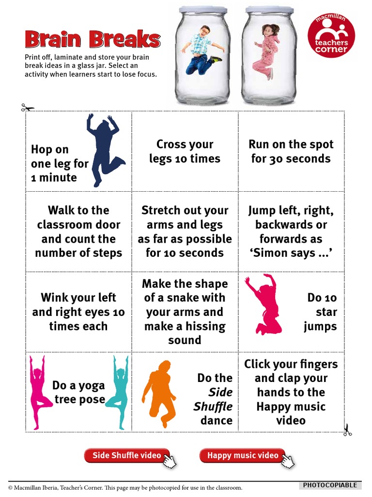 Brain Breaks WS Sec | PDF