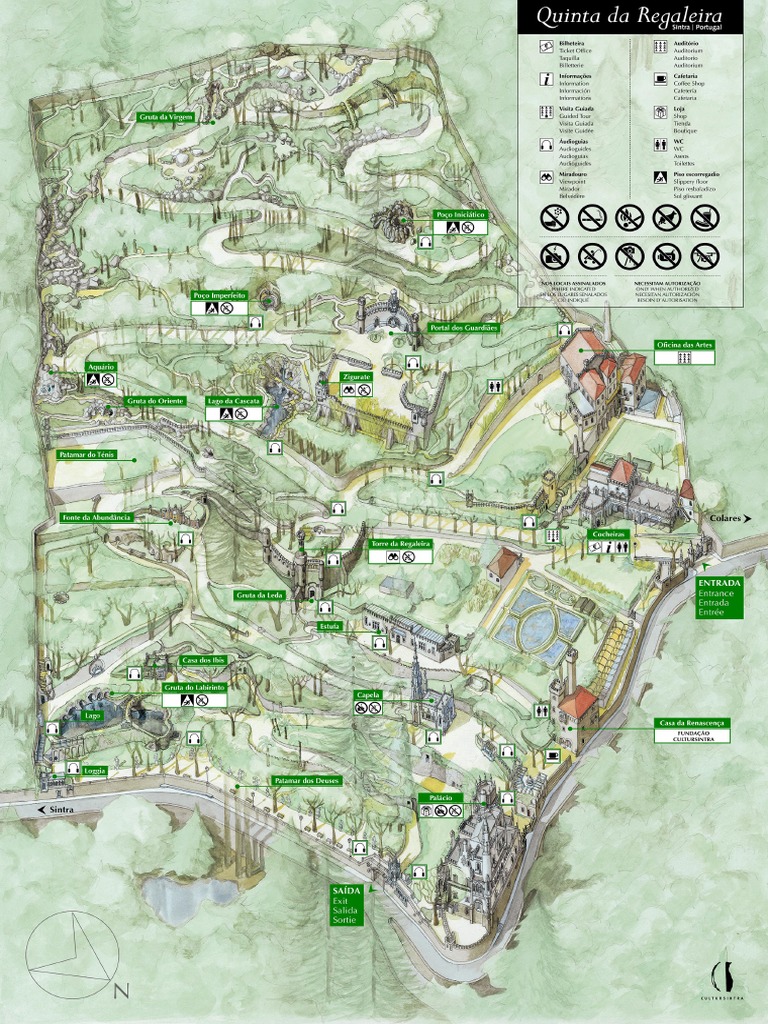 Mapa Quinta Da Regaleira (Sintra) | PDF