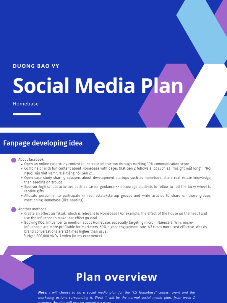 Social Media Plan | PDF | Social Media | Popular Culture & Media Studies