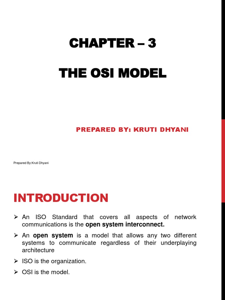 Chapter - 3 The OSI Model | PDF | Computer Network | Osi Model