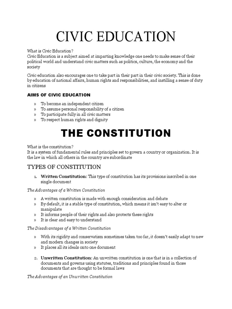 Civic Education | PDF | Elections | Voting