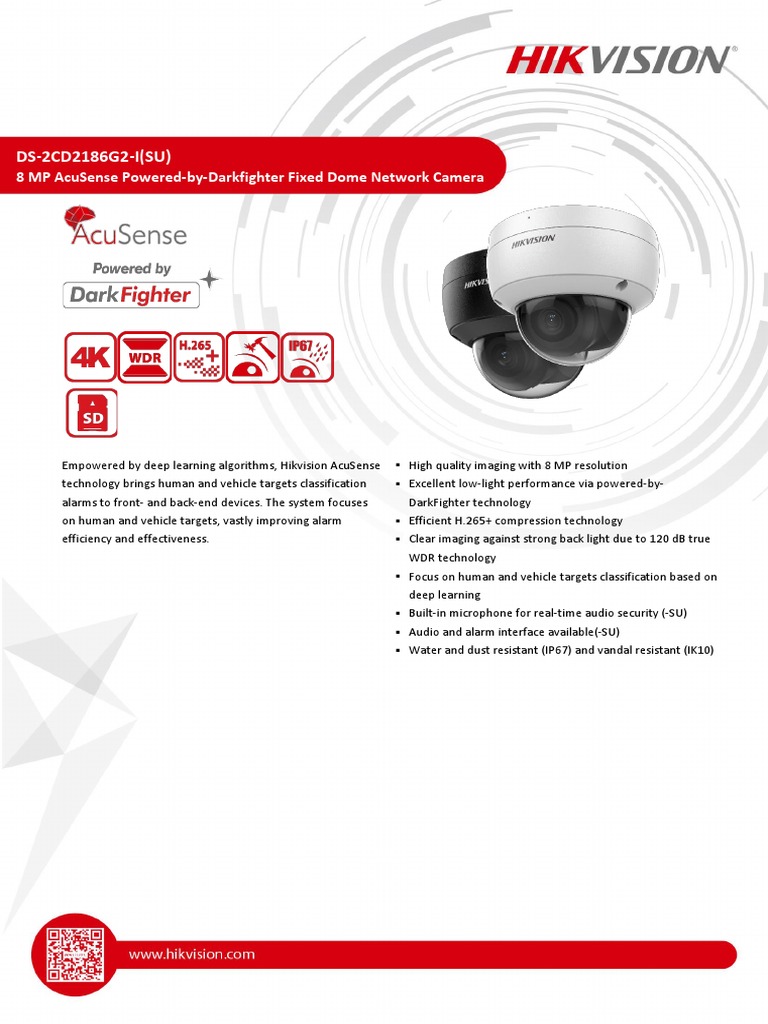 Hikvision Ds-2cd2186g2-Isu-C | PDF | Camera Lens | Camera