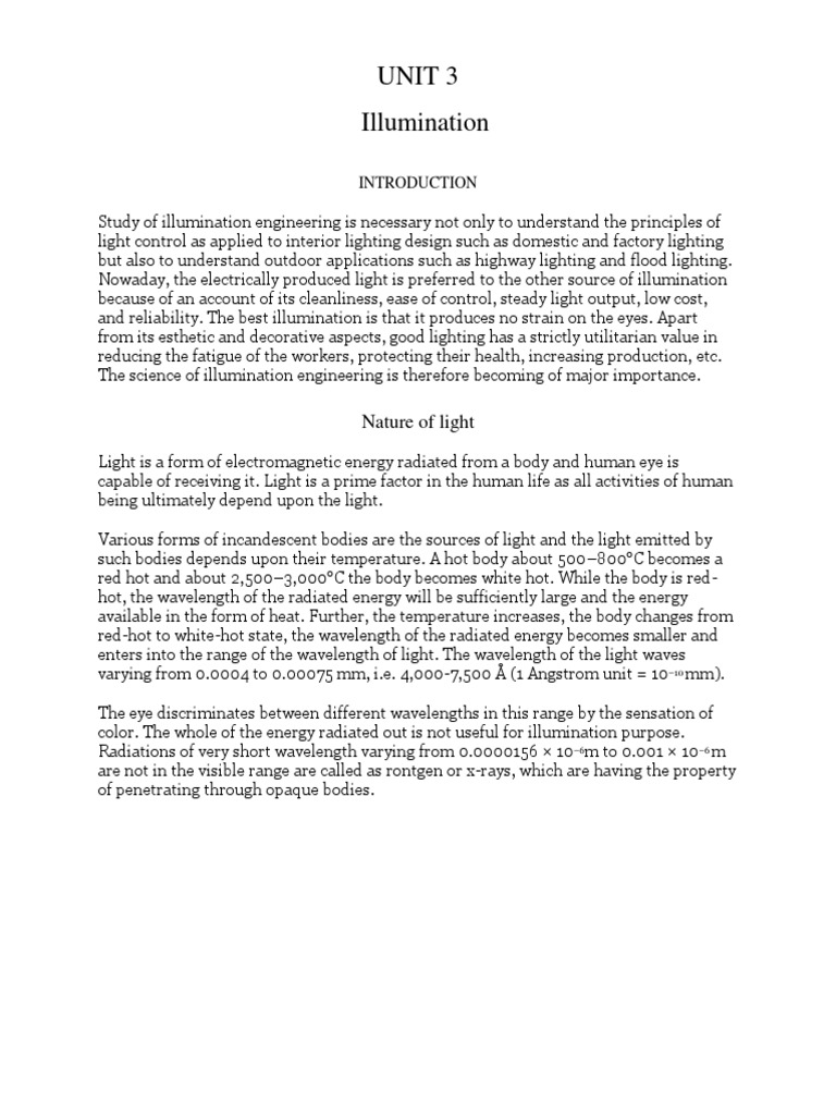 UEE III_1 | PDF | Lighting | Street Light