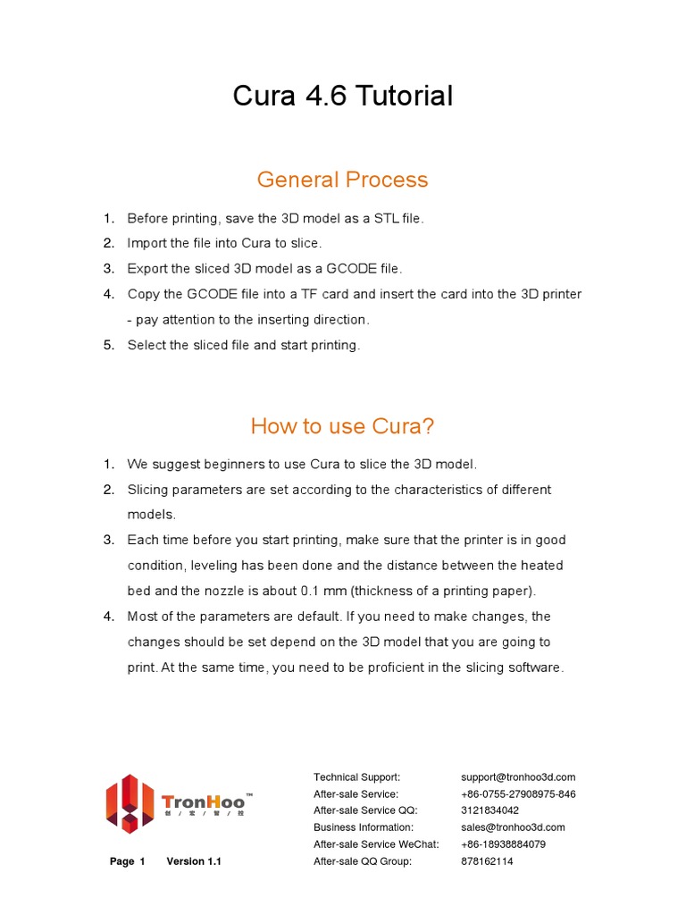 Cura 4.6 Installation and Usage Guide | PDF | Computing | Computer ...