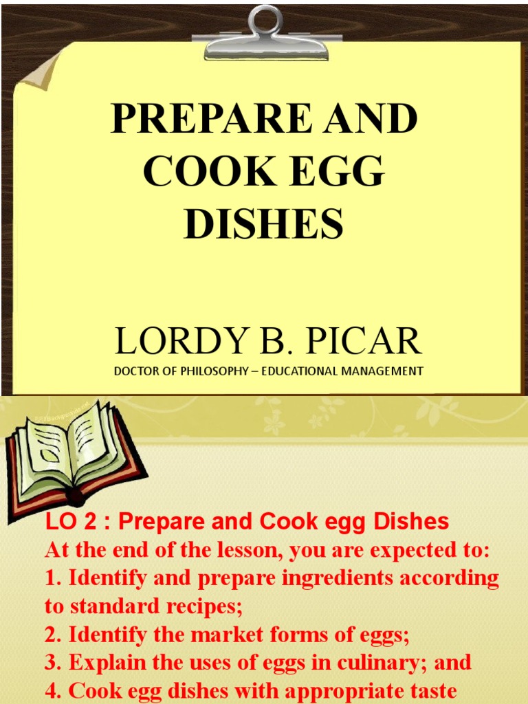 Preparing Egg Dishes: Module 2 | PDF