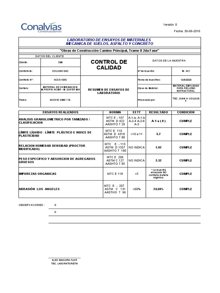 Nuevo Relleno Estructural MR Poza 001 Dme11b | PDF | Suelo | Materiales ...