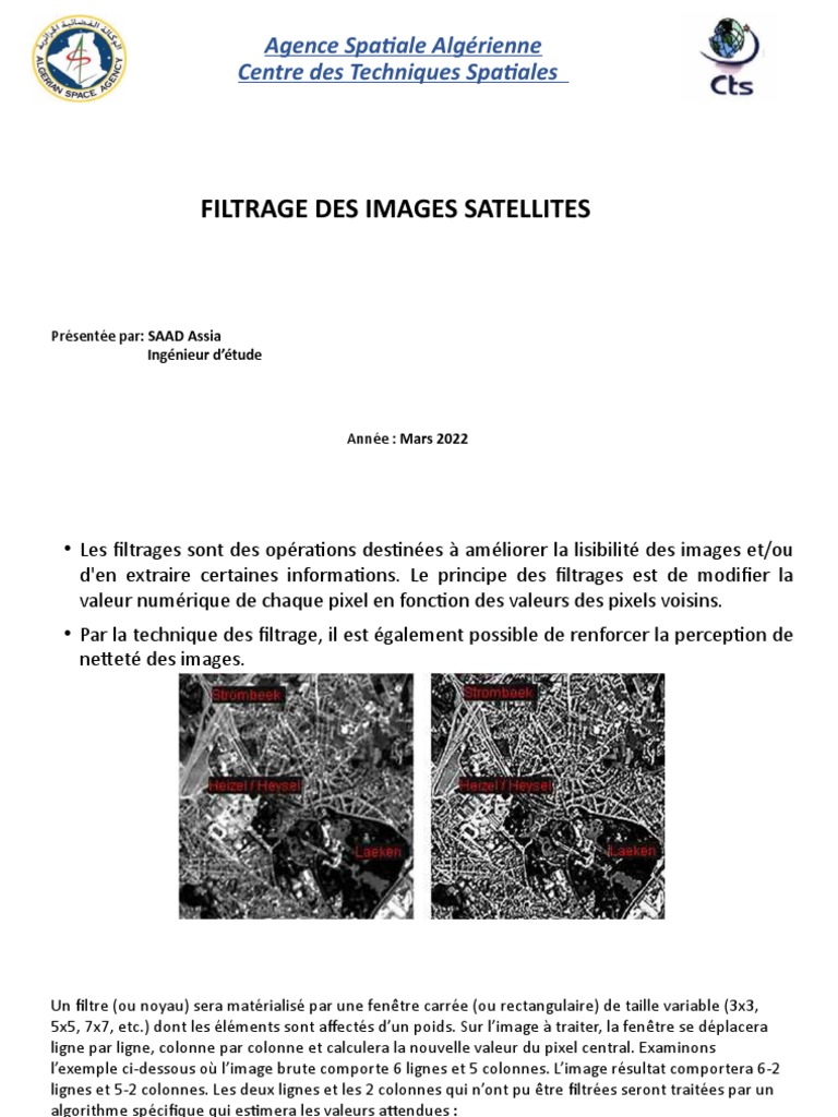 COURS 2 Filtrage Des Images | PDF | Filtre (électronique) | Traitement d'image