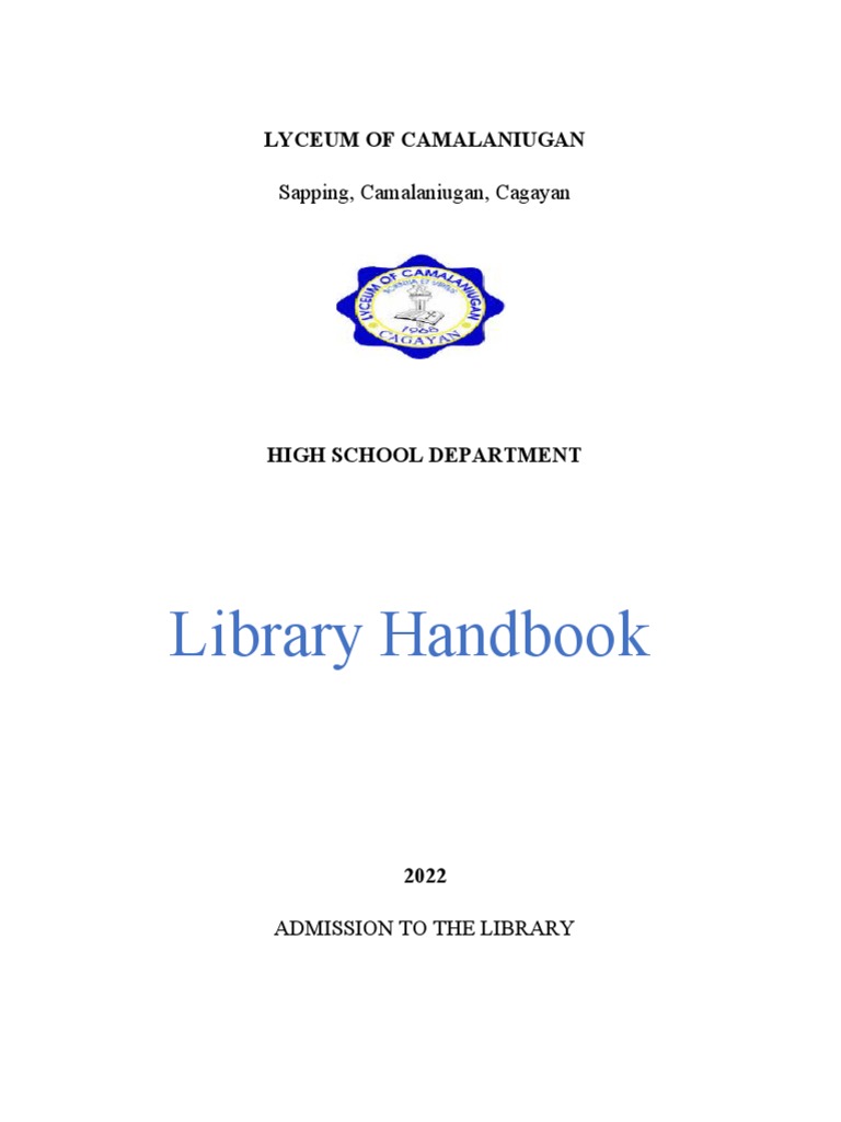 Library Handbook | PDF | Libraries