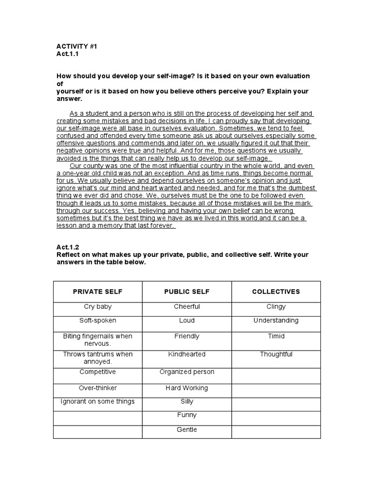 Understanding The Self | PDF