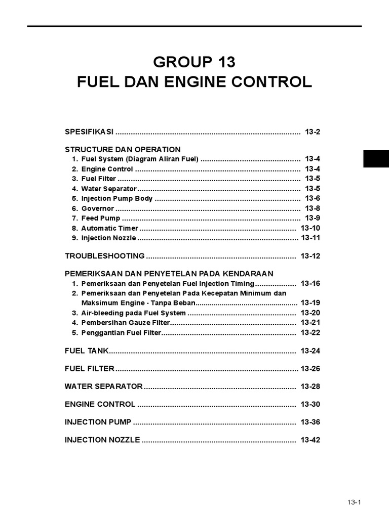 4D3 - Gr13 FUEL DAN ENGINE CONTROL | PDF
