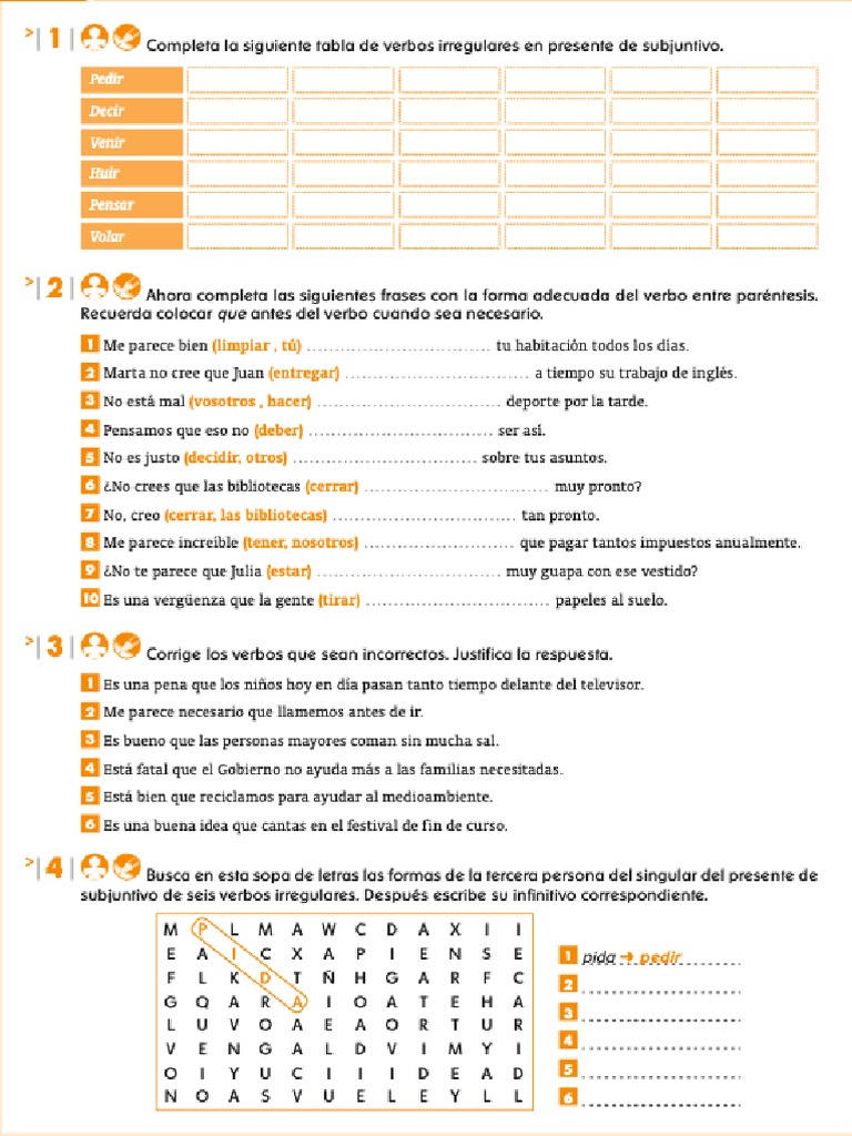 Subjuntivo Practica | PDF