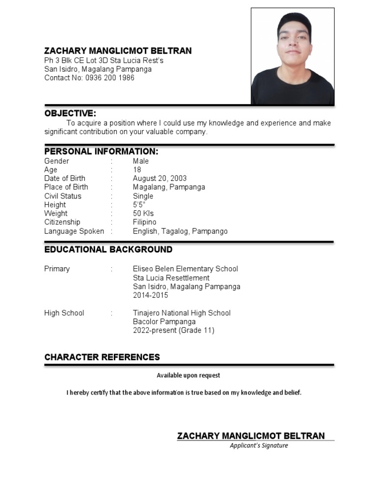 Zachary Resume | PDF