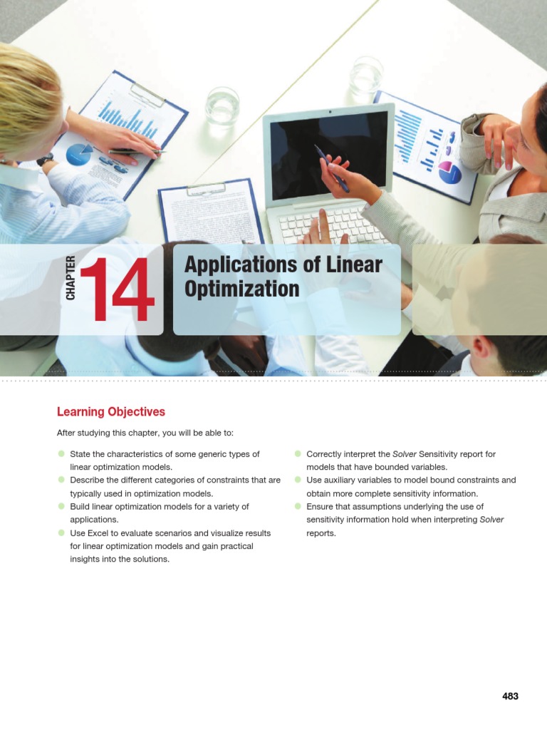 Application of Linear Optimization | PDF | Mathematical Optimization | Sensitivity Analysis
