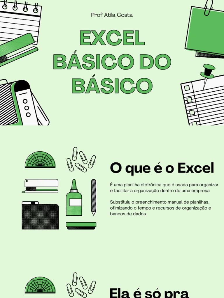 Excel Básico | PDF | Microsoft Excel | Planilha