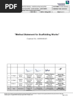 Method Statement For Scaffolding Installation and Dismantling | PDF ...