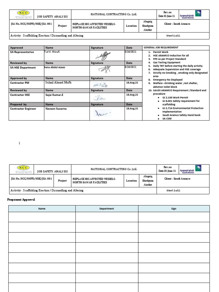 NCC-NGPD-CON-MOS-001 - Rev C Method Statement For Scaffolding ...