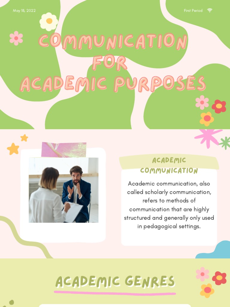 Communication For Academic Purposes | PDF | Evaluation | Communication