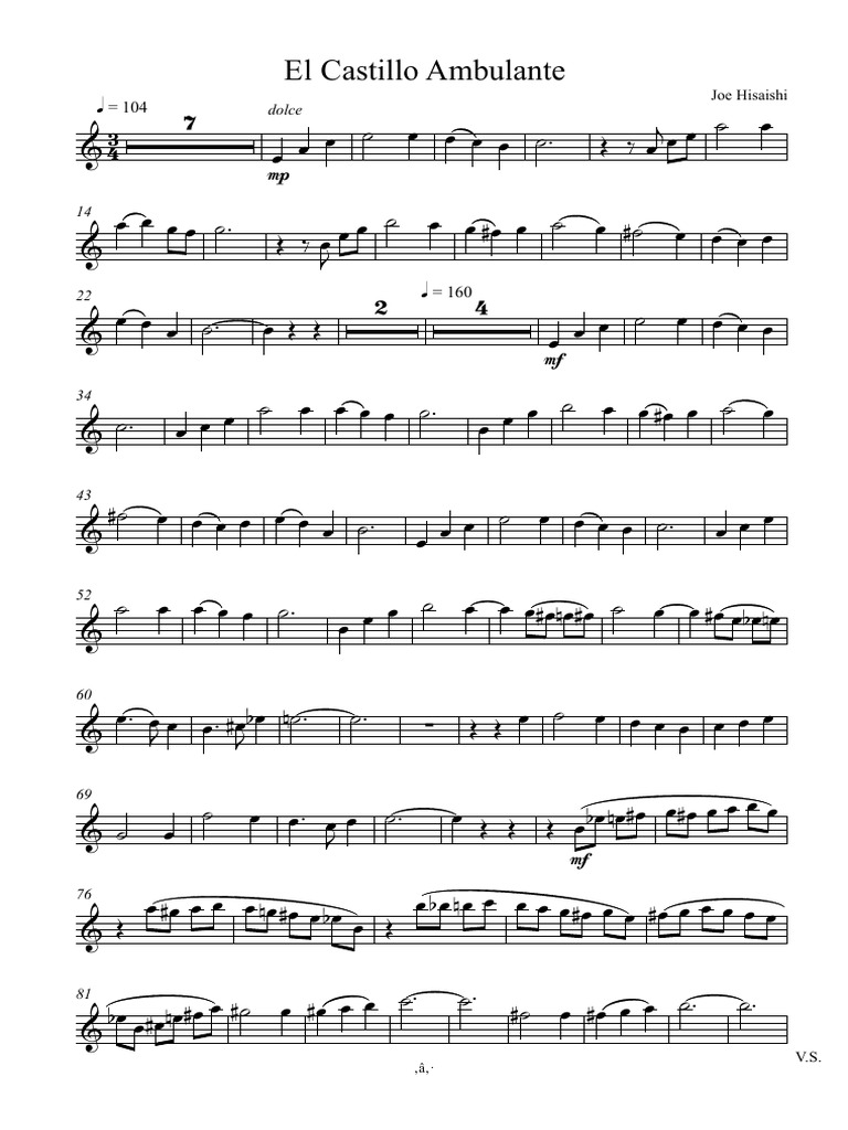 El Castillo Ambulante - Instrumentos en Sib | PDF