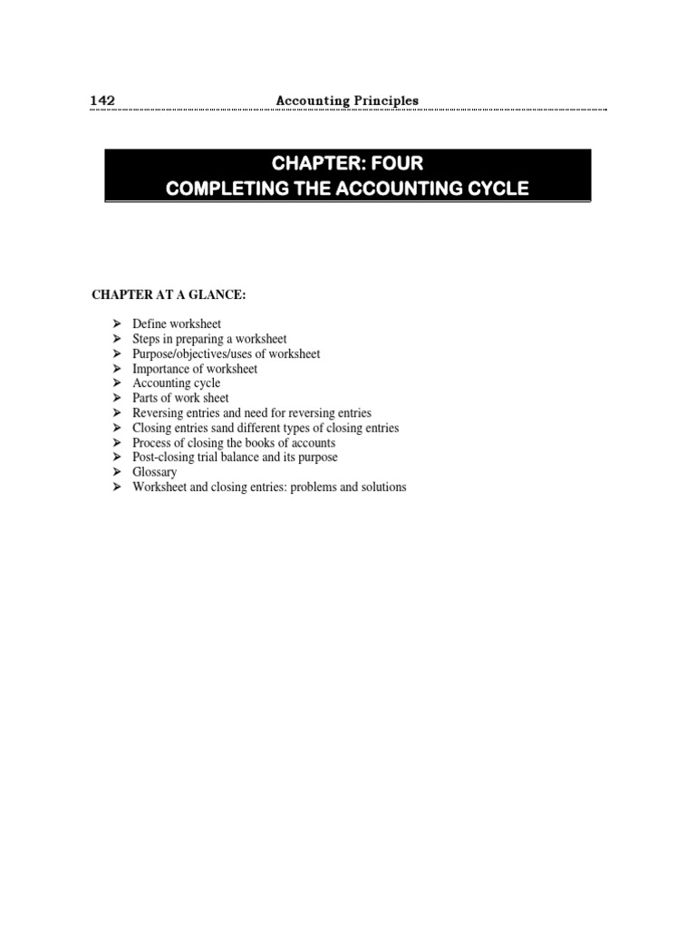 Completing the Accounting Cycle Worksheet | PDF | Debits And Credits ...