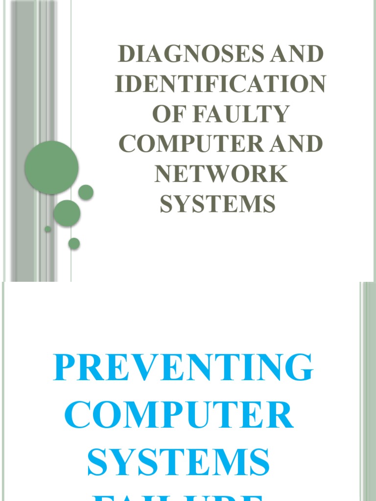 Diagnoses and Identification of Faulty Computer and Network | PDF ...