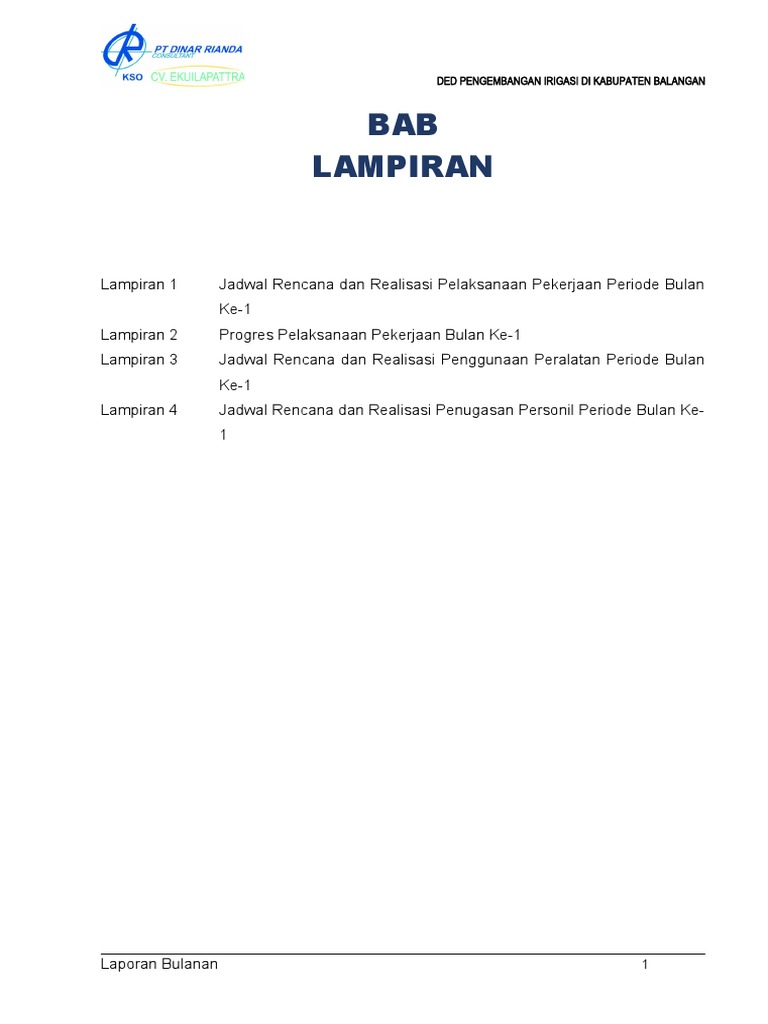 Lampiran BLN 1 | PDF