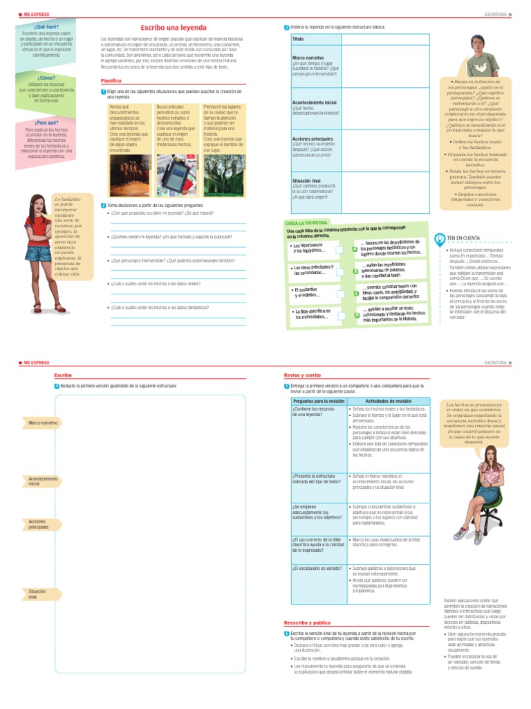 Pasos para Escribir Una Leyenda | PDF | Narración | Leyendas