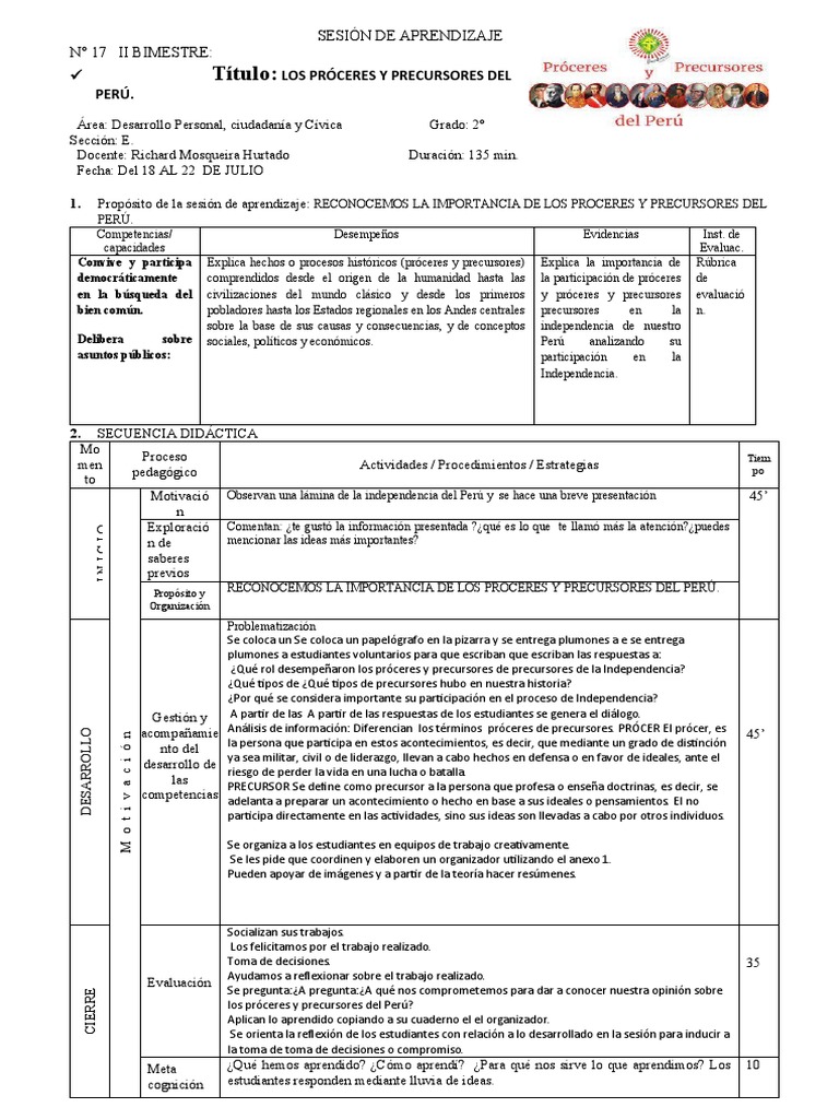 Dpcc-Sesión 17 - 2do | PDF | Toma de decisiones | Perú