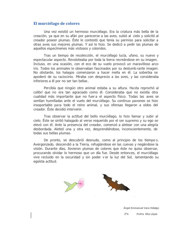 El Murciélago De Colores Pdf