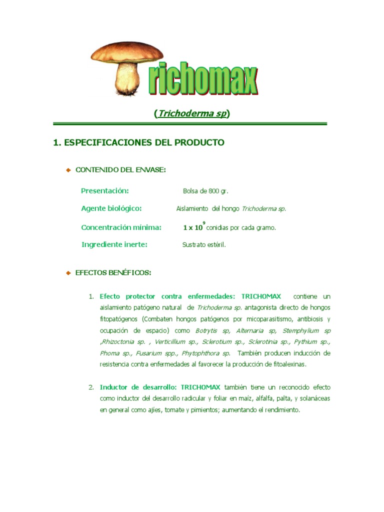 Trichomax Solagro | PDF | Suelo | Agua