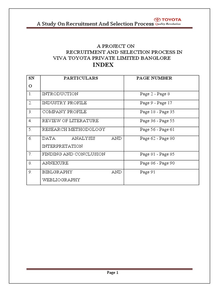 Toyota Recruitment Process Overview | PDF | Recruitment | Human Resources
