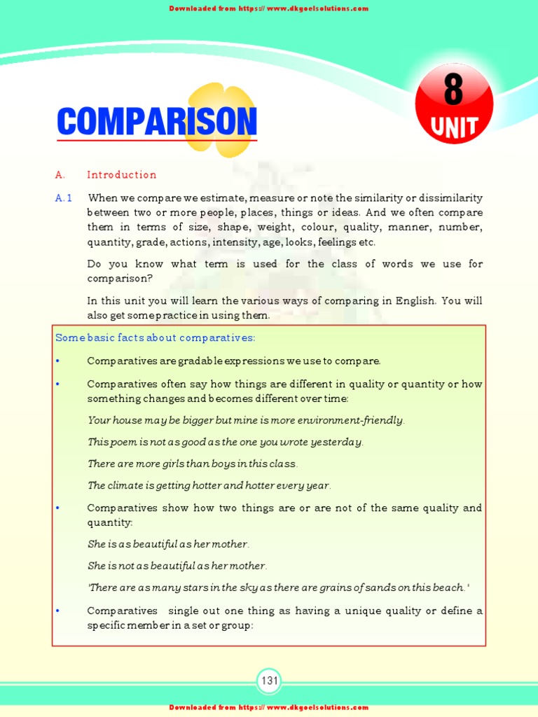 A Guide to Comparative Structures in English | PDF | Adverb | Adjective