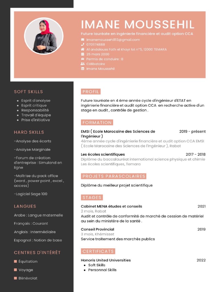 Cv Imane Moussehil_signed | PDF