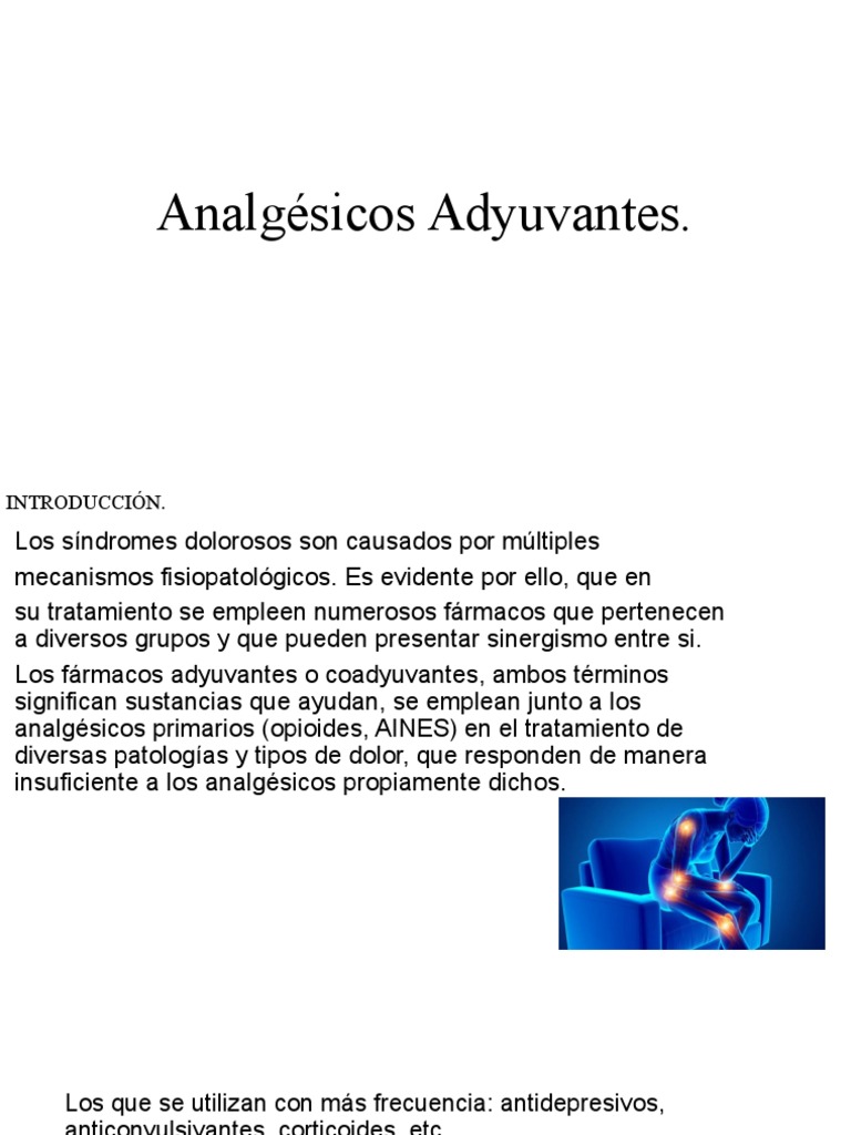 Analgésicos Adyuvantes Parte 1. | PDF | Antidepresivo | Analgésico