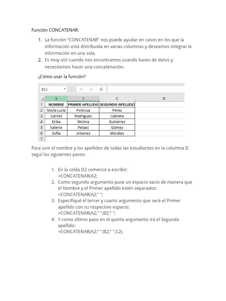 Función Concatenar Pdf 7239