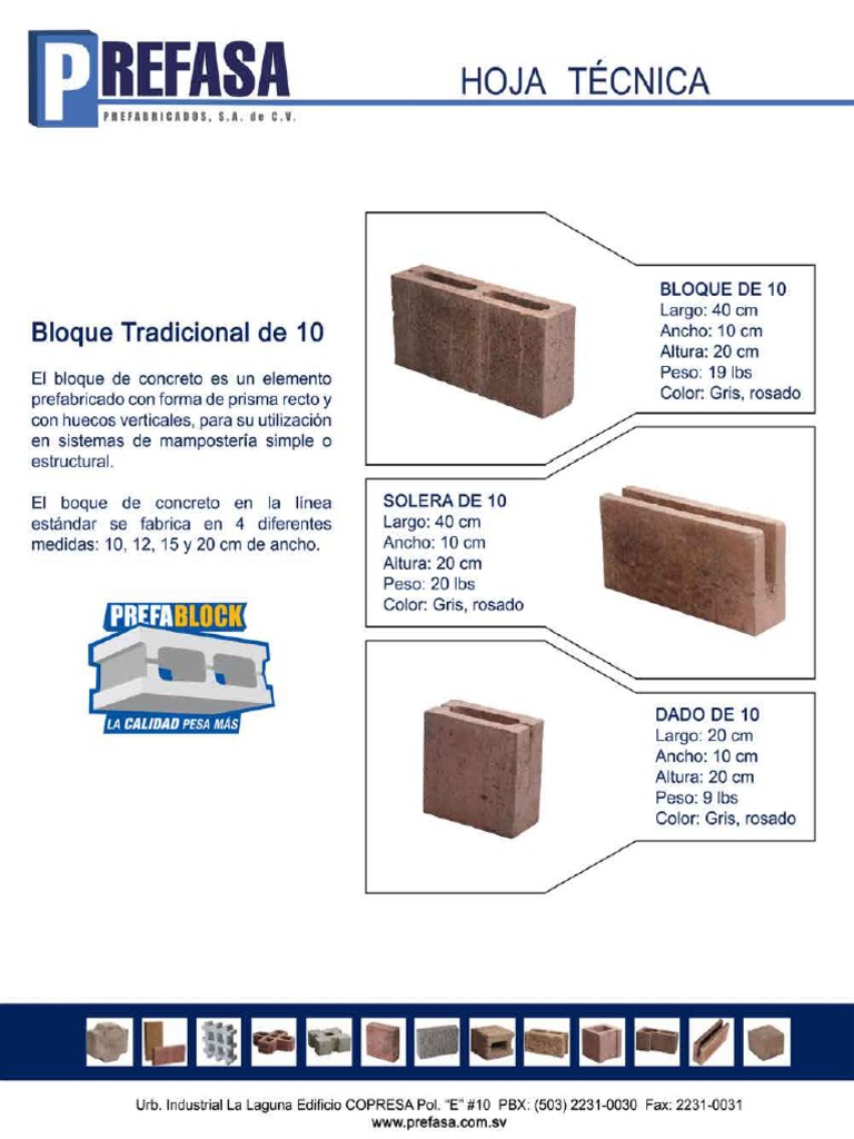 Bloque Tradicional De 10 Pdf