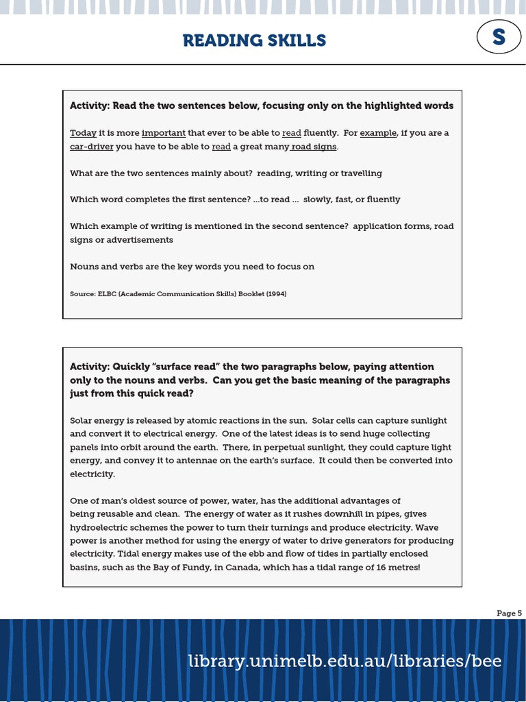 Handout 3 - Phrase Reading | PDF