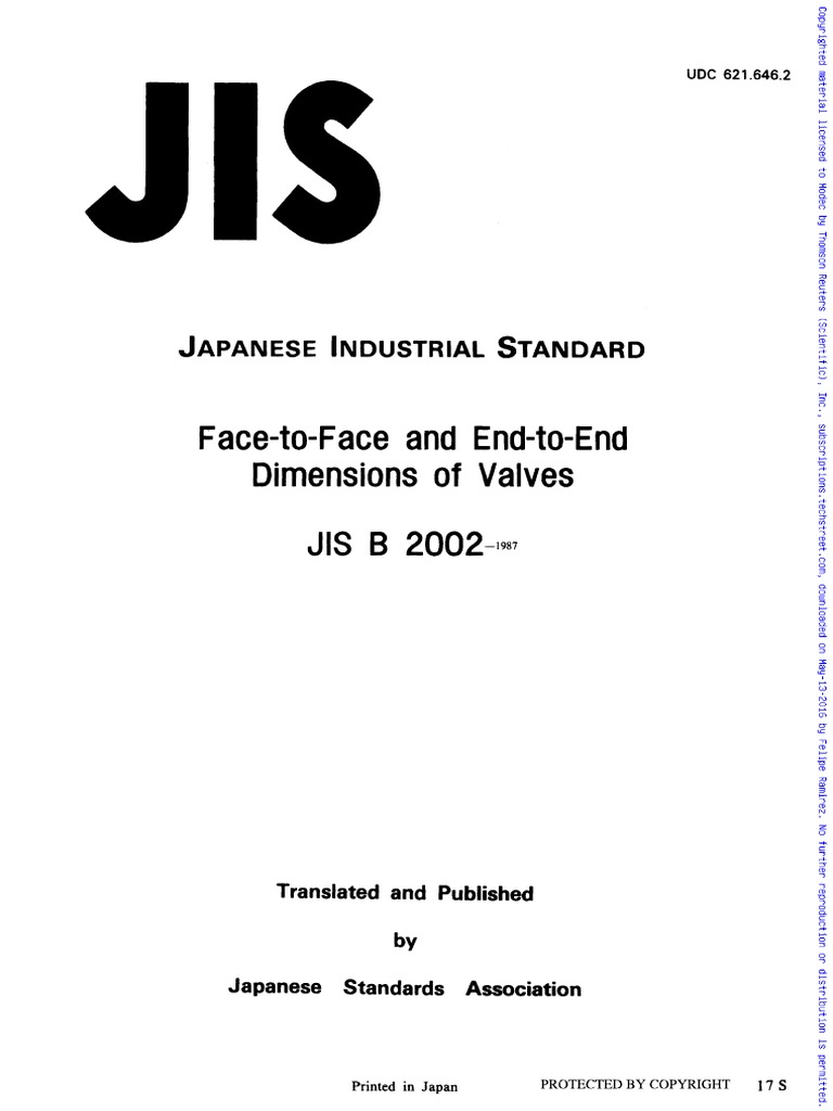 Jis B2002-1987 | PDF
