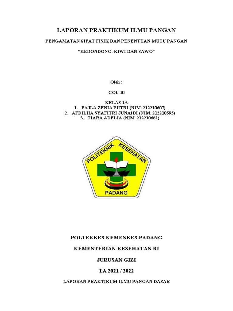 Laporan Praktikum 5 Ilmu Pangan | PDF