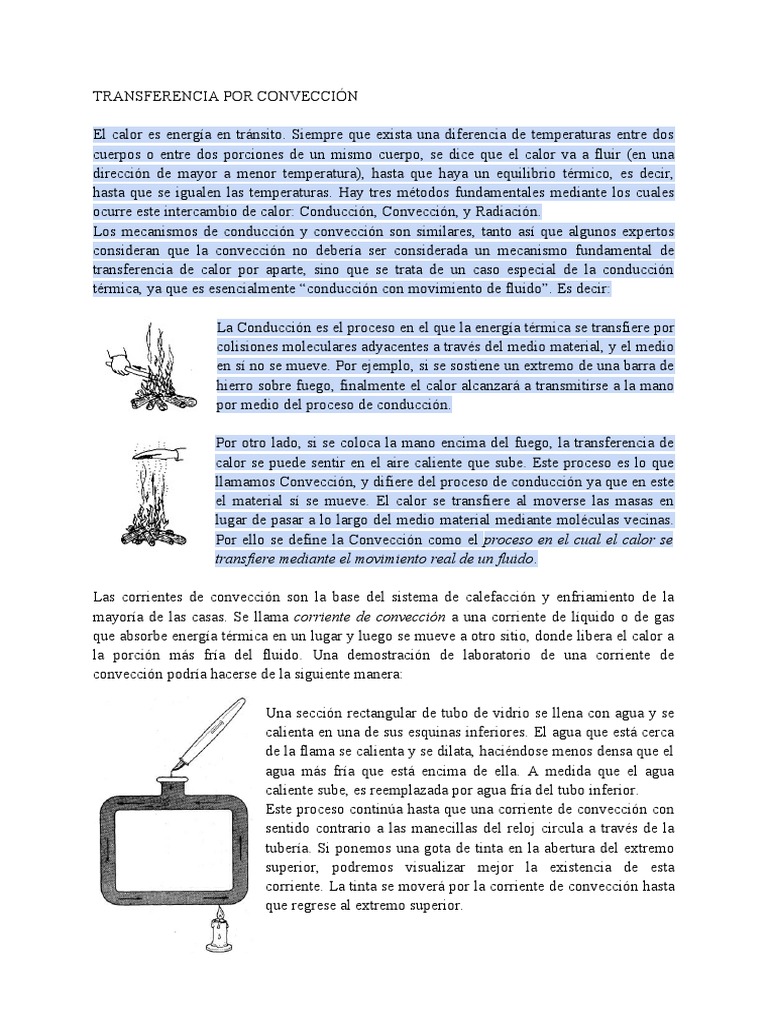 Transferencia de Calor Por Convección | PDF | Convección | Conduccion termica