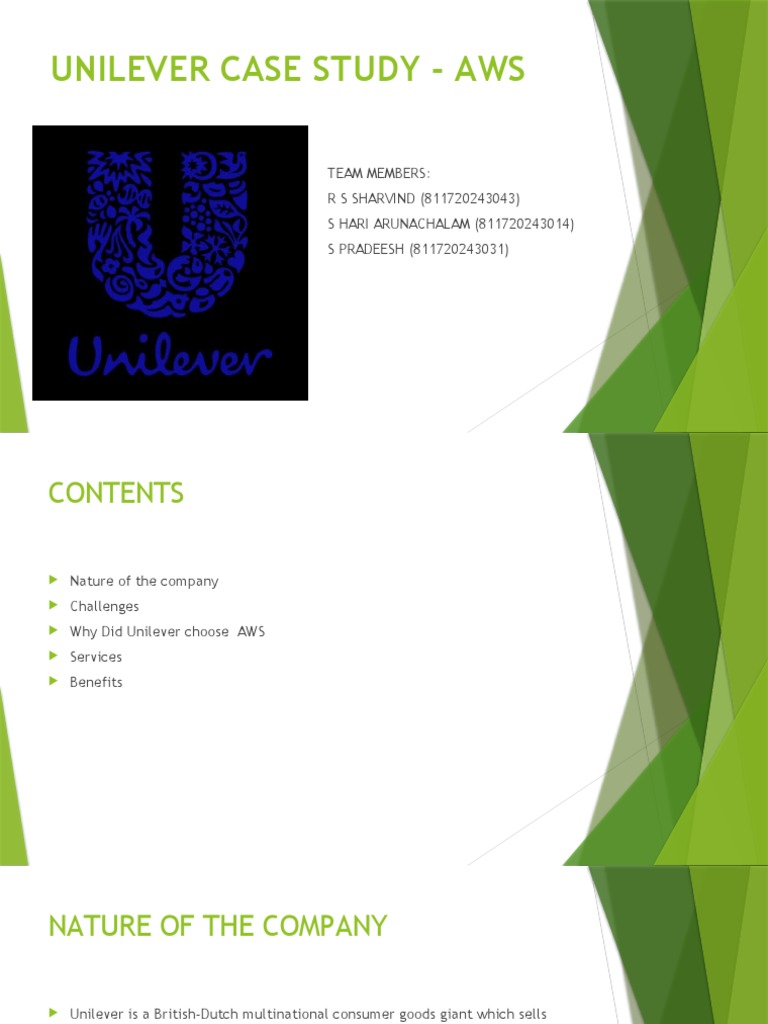 Unilever Case Study - Aws | PDF | Amazon Web Services | Cloud Computing