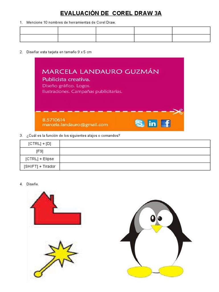 Examen-1 Corel Draw | PDF