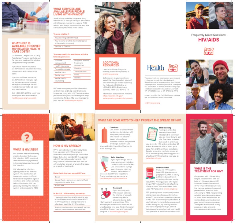 Hiv Brochure Guide | PDF | Sexually Transmitted Infection | Hiv