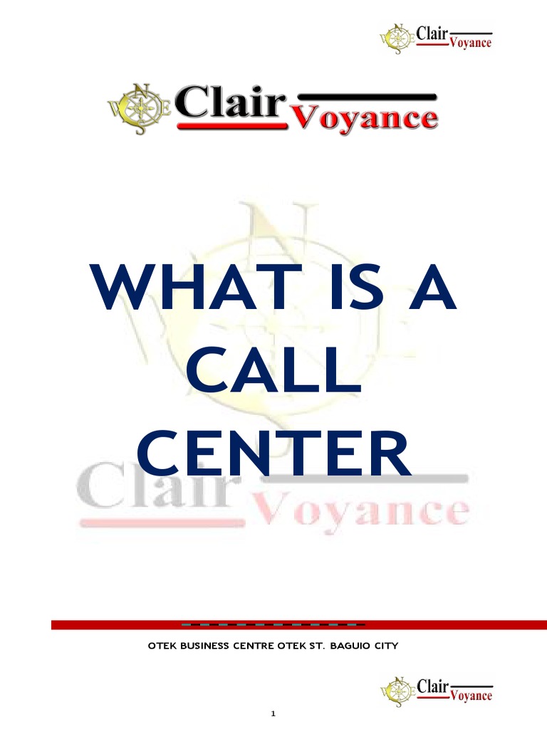 What Is A Call Center | PDF | Call Centre | Interactive Voice Response