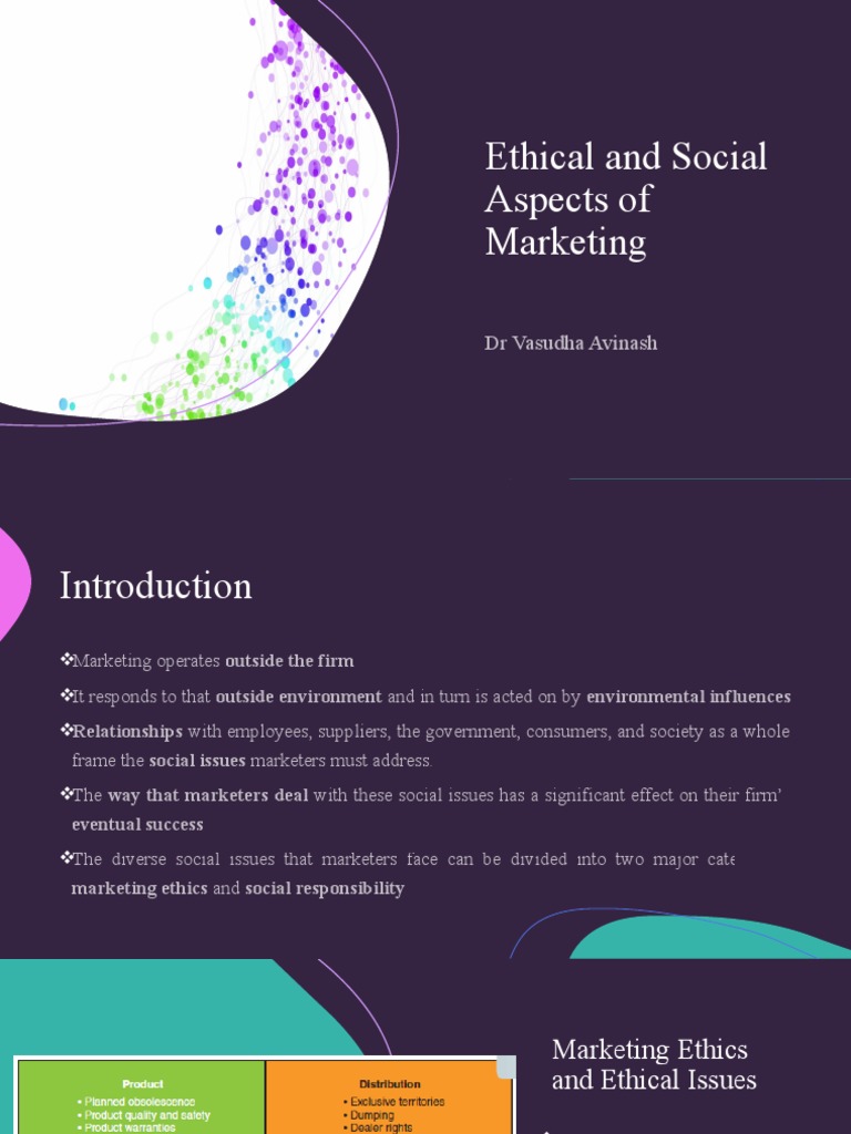 Ethical and Social Aspects of Marketing | Download Free PDF | Sales ...