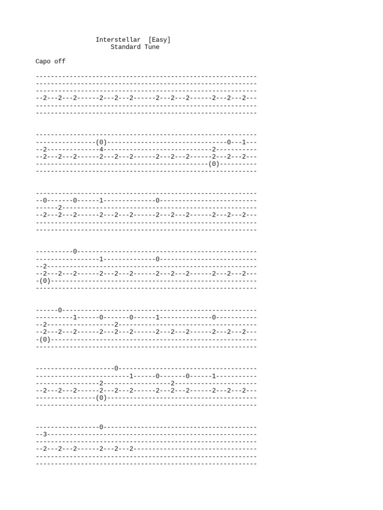 Interstellar [TABS] | PDF